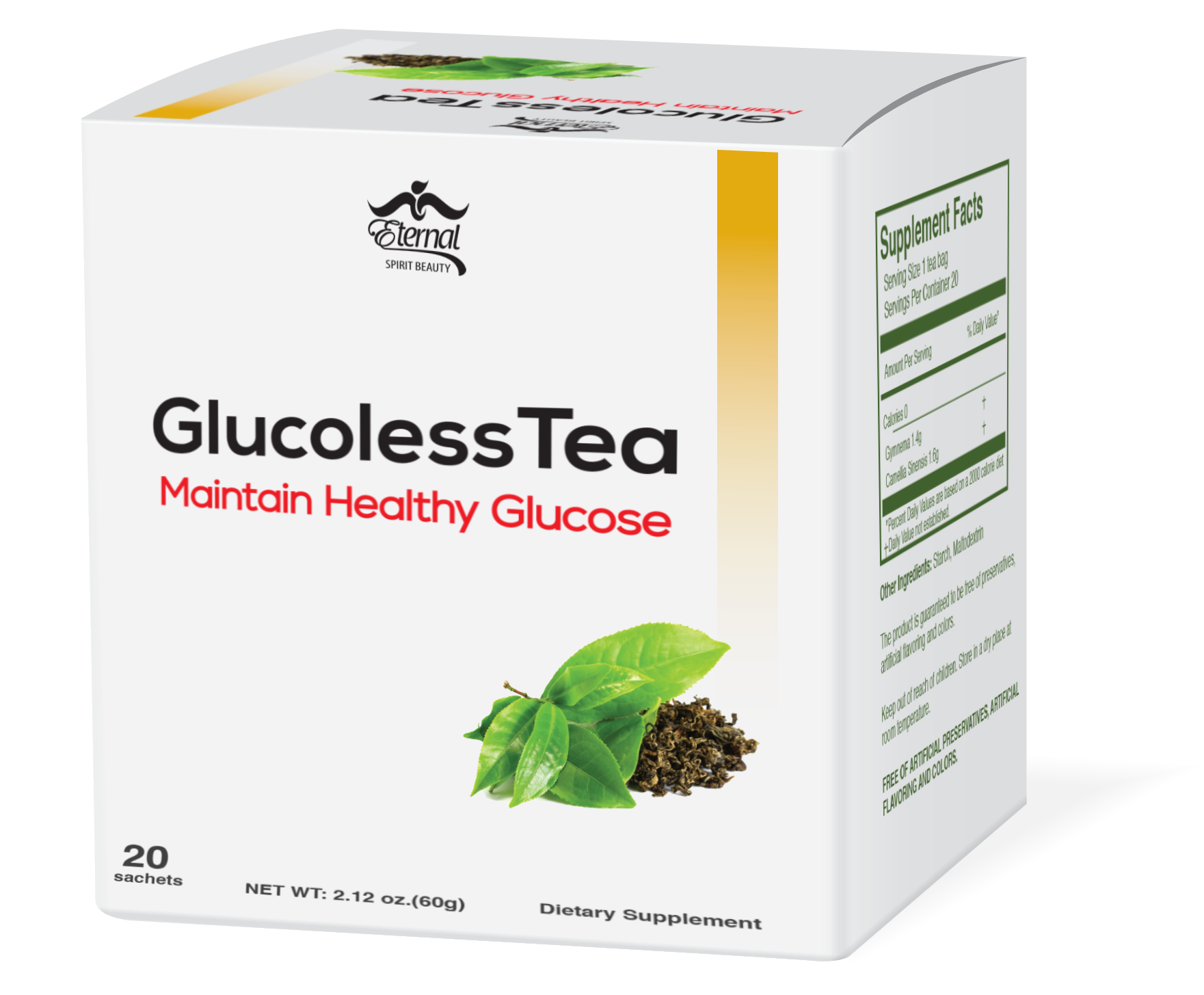 GLUCOLESS TEA (20 SOBRES 60 GRS) | Eternal Spirit Beauty CM